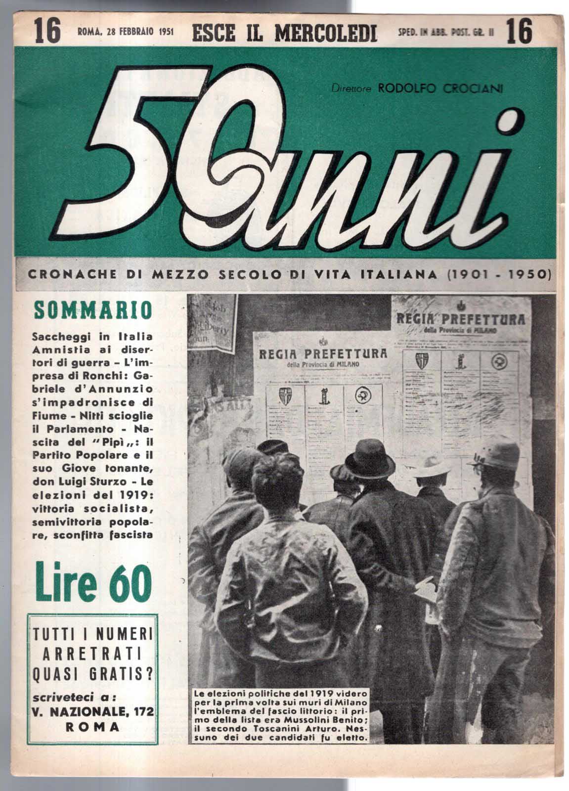 50 Anni - N 16, 28 Febbraio - 1951